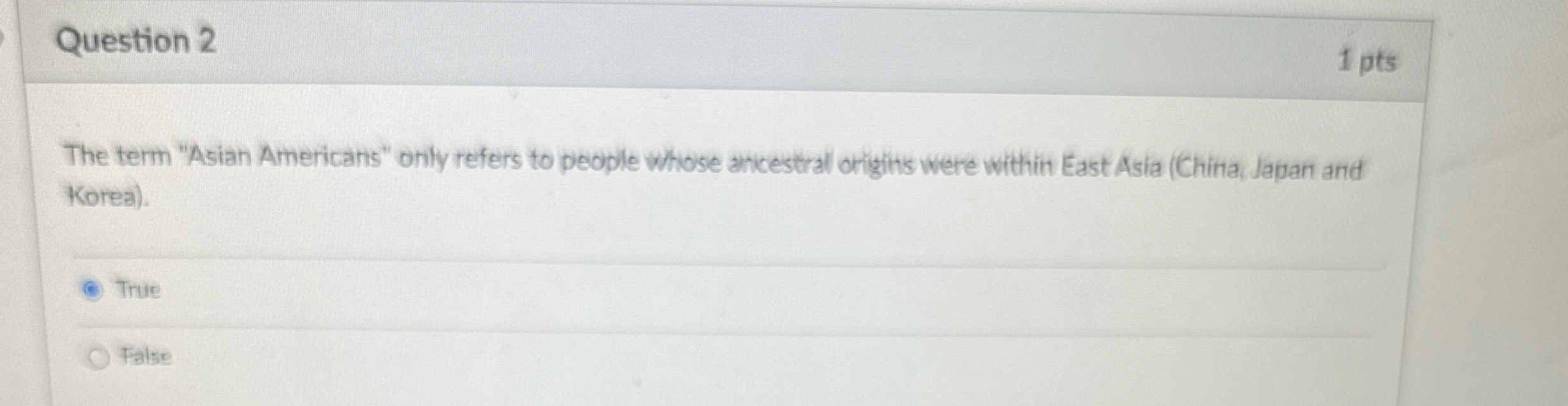 Solved Question 21 ﻿ptsThe term "Asian Americans" onily | Chegg.com