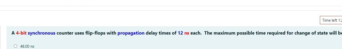 Solved A 4-bit synchronous counter uses flip-flops with | Chegg.com