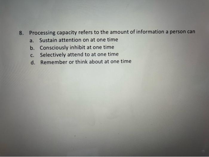 Solved 1. Working memory and the short-term store are | Chegg.com