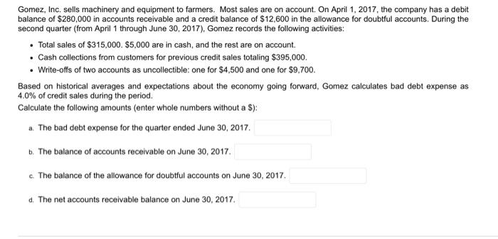 Solved For journal entries in this assignment, enter AR for | Chegg.com