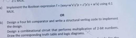 Solved Implement the Boolean expression | Chegg.com
