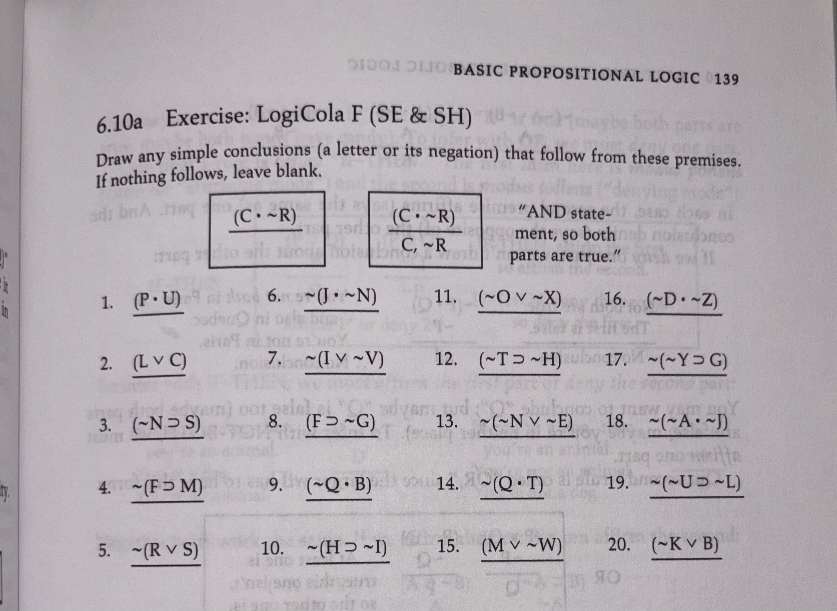 Solved 6.10a Exercise: LogiCola F (SE & SH)Draw any simple | Chegg.com