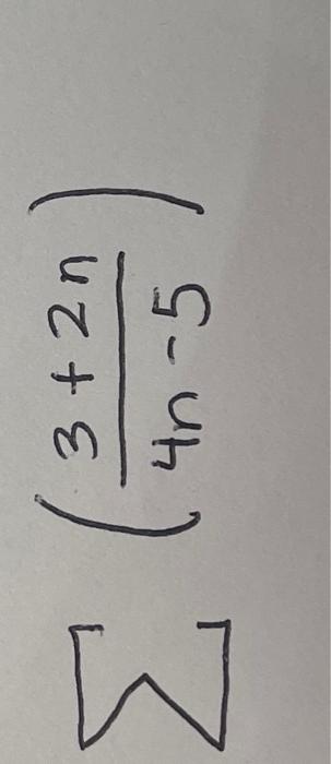 Solved 4n−53+2n | Chegg.com