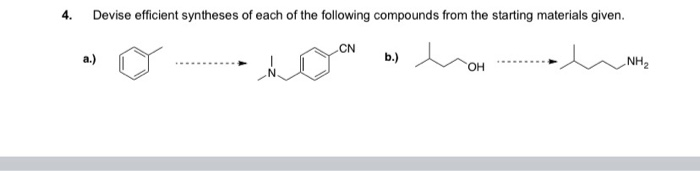 Solved 4. Devise efficient syntheses of each of the | Chegg.com Solved 4. Devise efficient syntheses of each of the | Chegg.com
