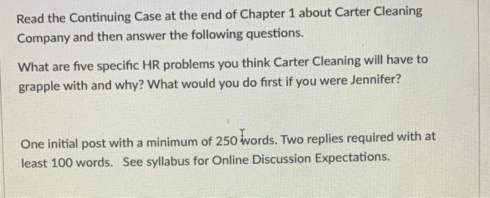 Solved Read the Continuing Case at the end of Chapter 1 | Chegg.com