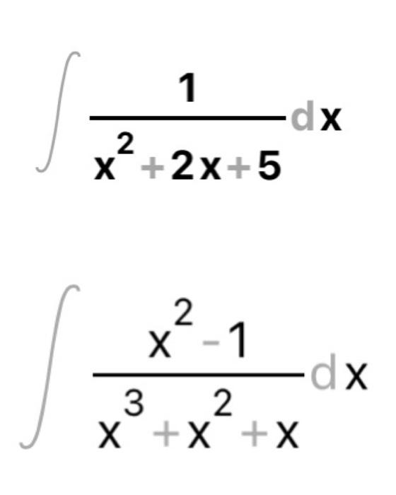 Solved ∫x2+2x+51dx ∫x3+x2+xx2−1dx | Chegg.com Solved ∫x2+2x+51dx ∫x3+x2+xx2−1dx | Chegg.com