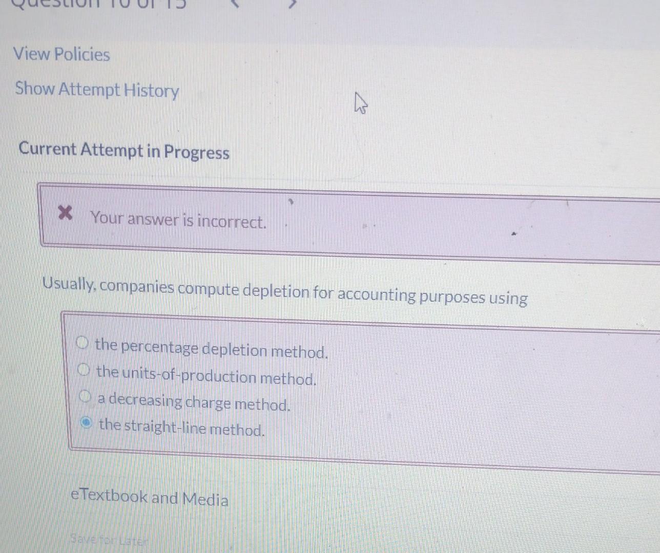 Solved Current Attempt in Progress Your answer is incorrect. | Chegg.com