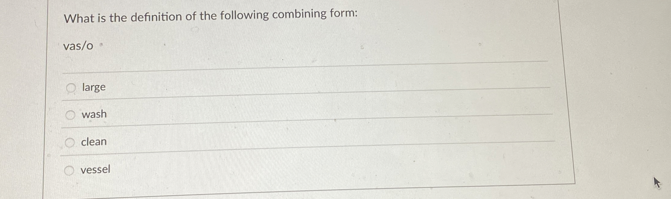 Solved What is the definition of the following combining | Chegg.com