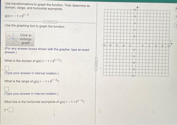 Solved Use transformations to graph the function. Then | Chegg.com