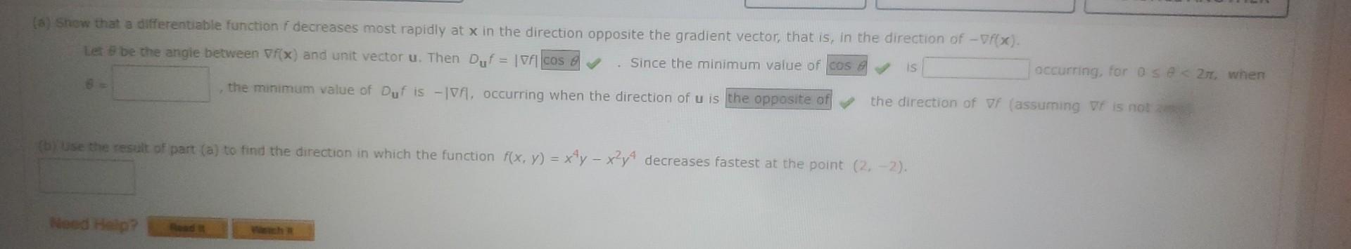 Solved (a) Show that a differentiable function f decreases | Chegg.com