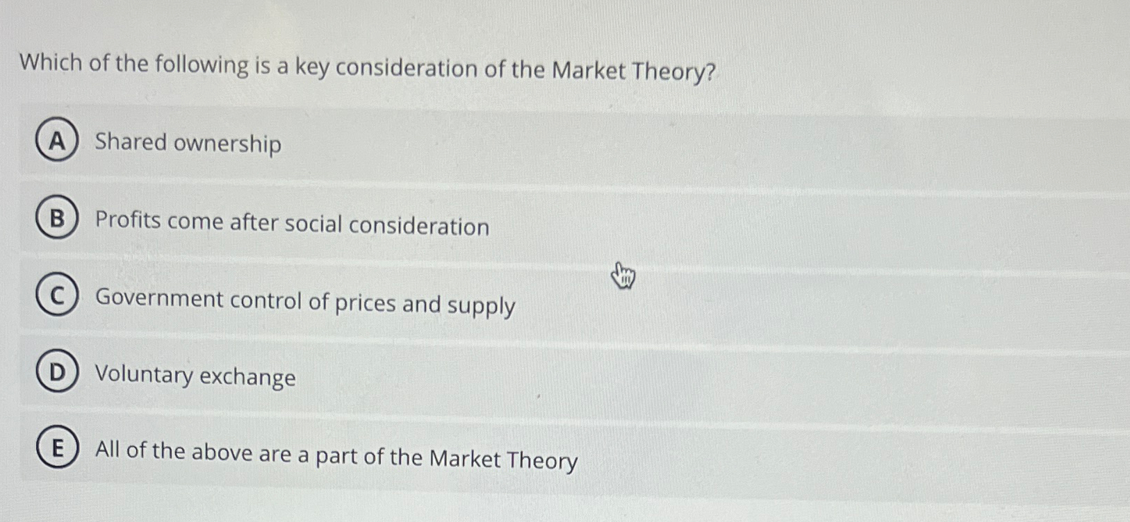 Solved Which of the following is a key consideration of the | Chegg.com