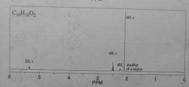 Solved 2H. ﻿tPPM4H,6H, ﻿s4H, ﻿doubletAof a triglet2 ﻿From | Chegg.com