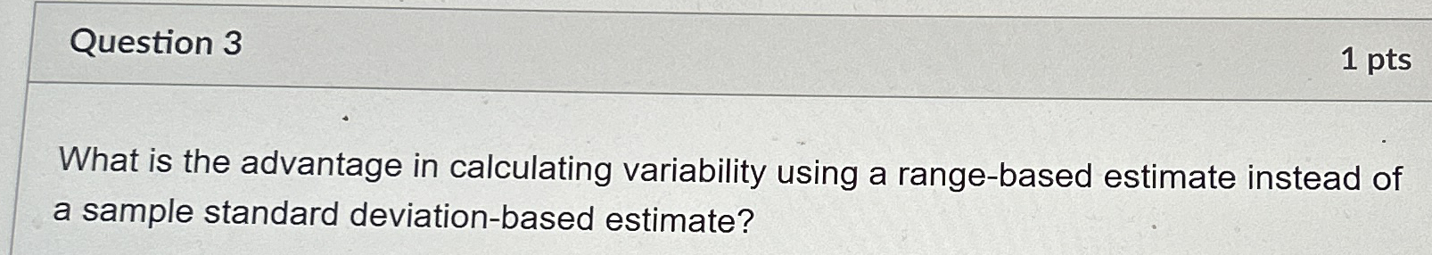 Solved Question 31 ﻿ptsWhat is the advantage in calculating | Chegg.com