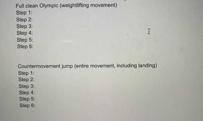 Solved using the muscle control formula break down each | Chegg.com