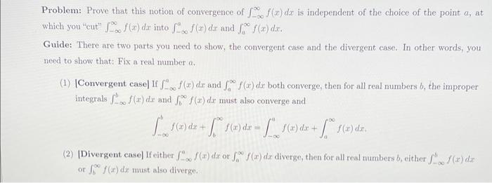 Solved Problem: Prove that this notion of convergence of | Chegg.com