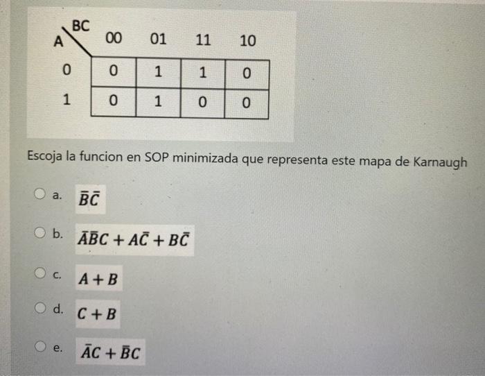 Solved Choose The Function In Minimized Sop That This 5384