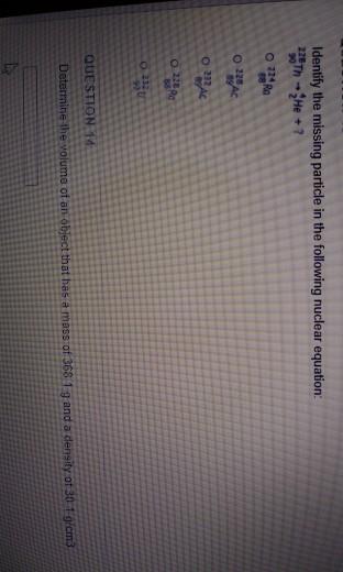 Solved Identify the missing particle in the following | Chegg.com