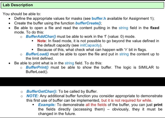 Lab Description You should be able to: • Define the | Chegg.com
