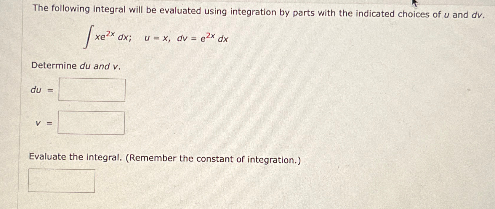 Solved The following integral will be evaluated using | Chegg.com