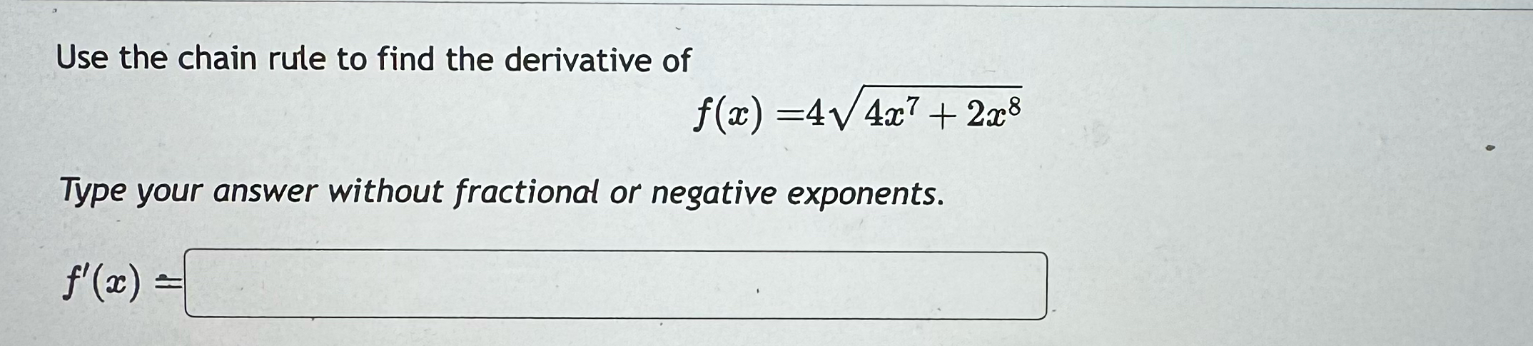 Use the chain rule to find the derivative | Chegg.com