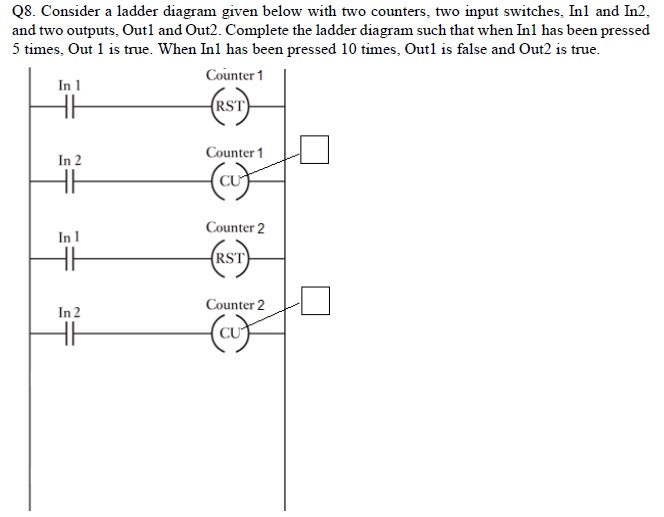 Q8. ﻿Consider a ladder diagram given below with two | Chegg.com