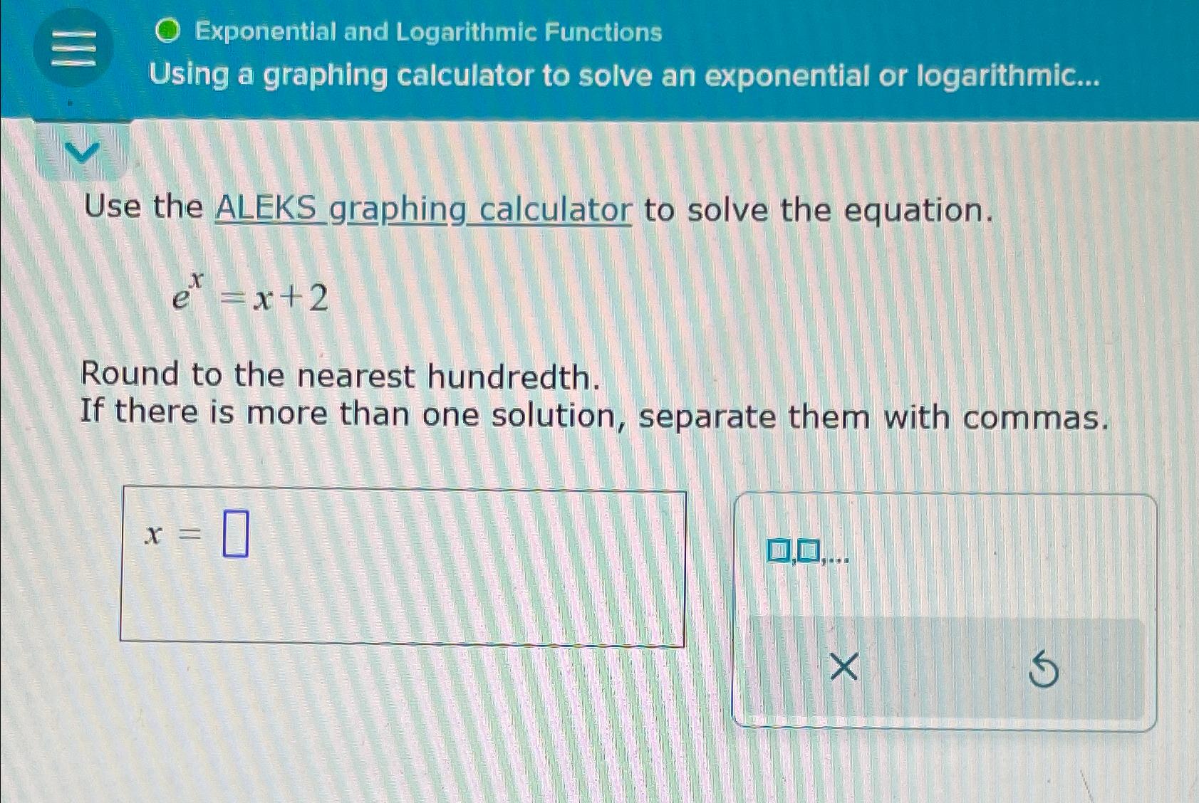Solved Exponential and Logarithmic FunctionsUsing a graphing | Chegg.com