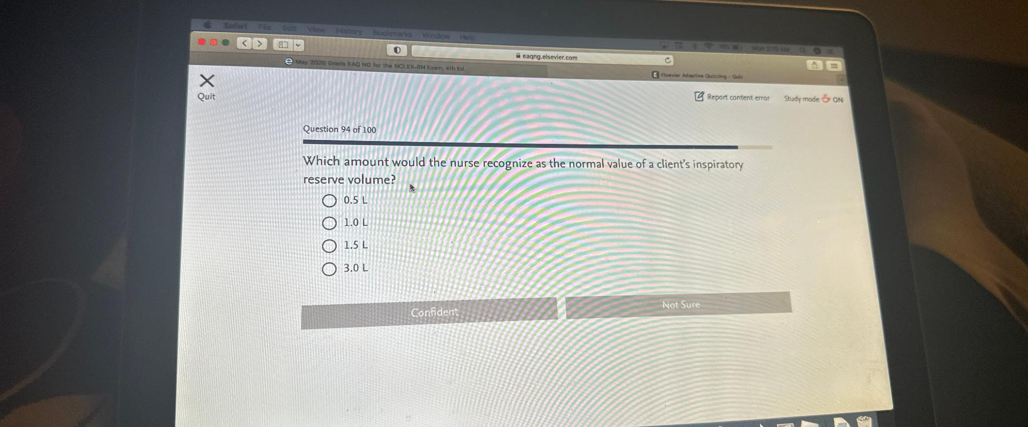 Solved QuitReport content errorStudy mode 5 ﻿onQuestion 94 | Chegg.com