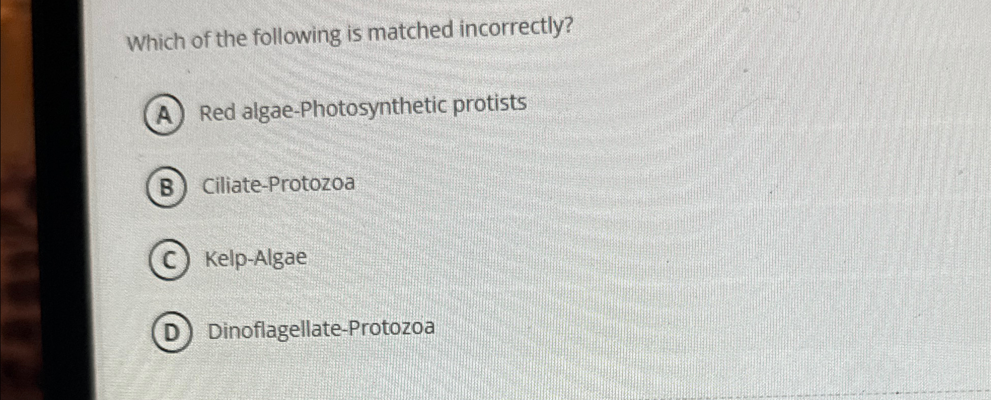 Solved Which of the following is matched incorrectly?Red | Chegg.com