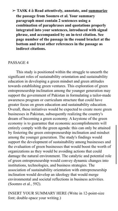 Solved TASK 2→ Read attentively, annotate, and paraphrase | Chegg.com