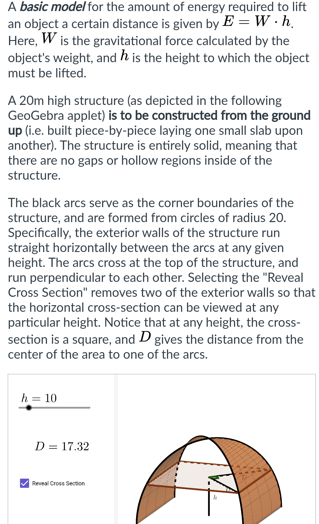 Solved \r\n\r\n\\[ D=20 \\] Reveal Cross Section\r\n\r\nThe | Chegg.com