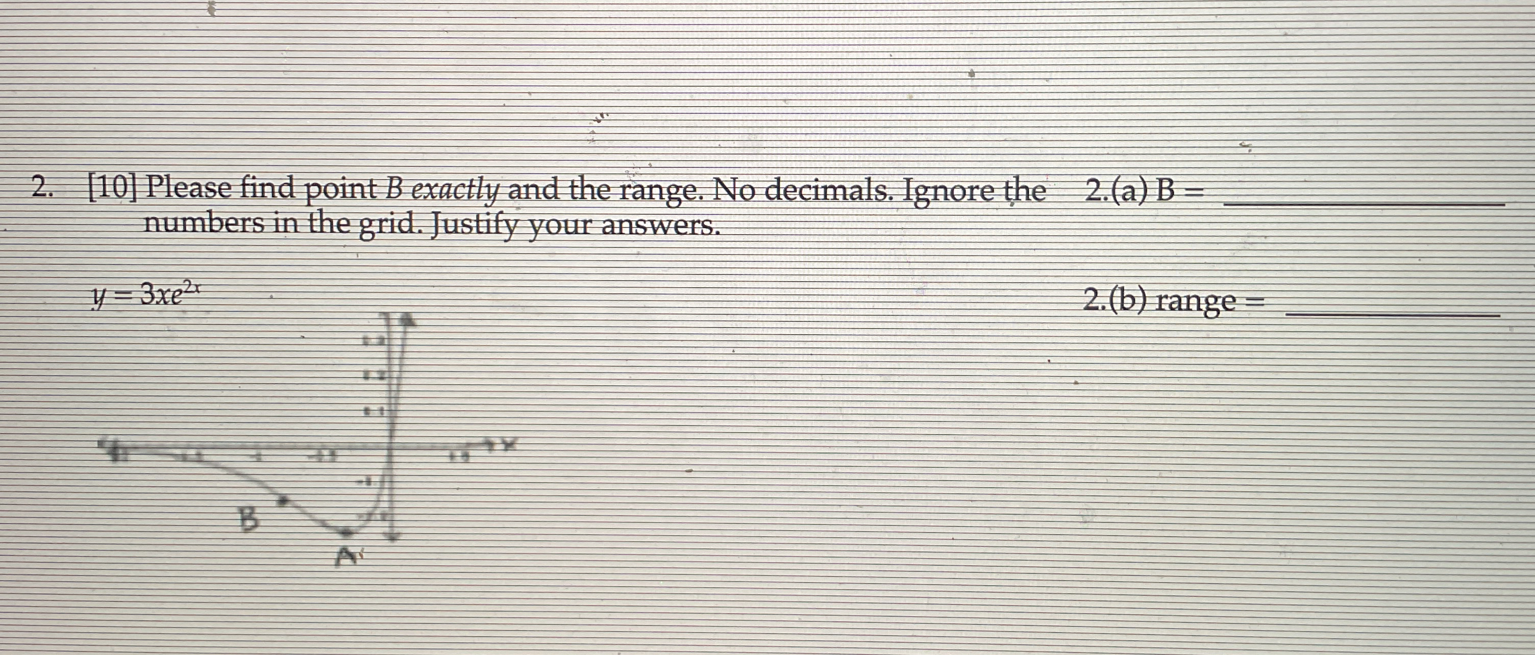 Solved [10] ﻿Please find point B exactly and the range. No | Chegg.com