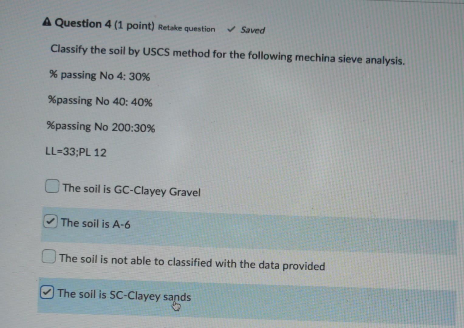 Solved Classify the soil by USCS method for the following | Chegg.com