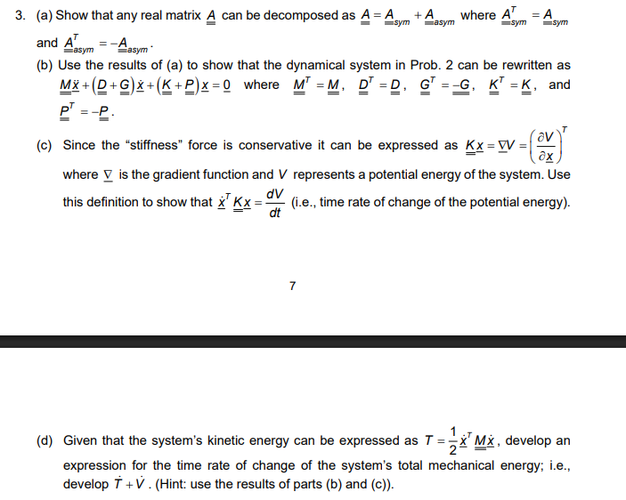 Solved This question is on Dynamics & Contol of Space | Chegg.com