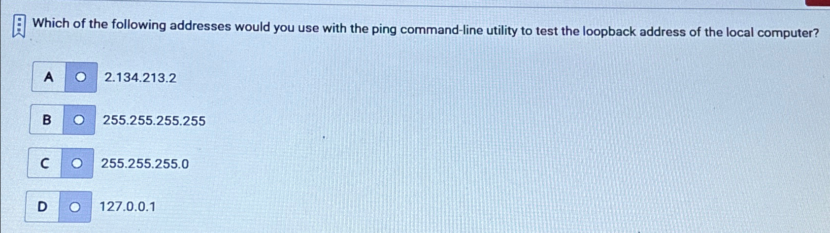 Solved Which of the following addresses would you use with | Chegg.com