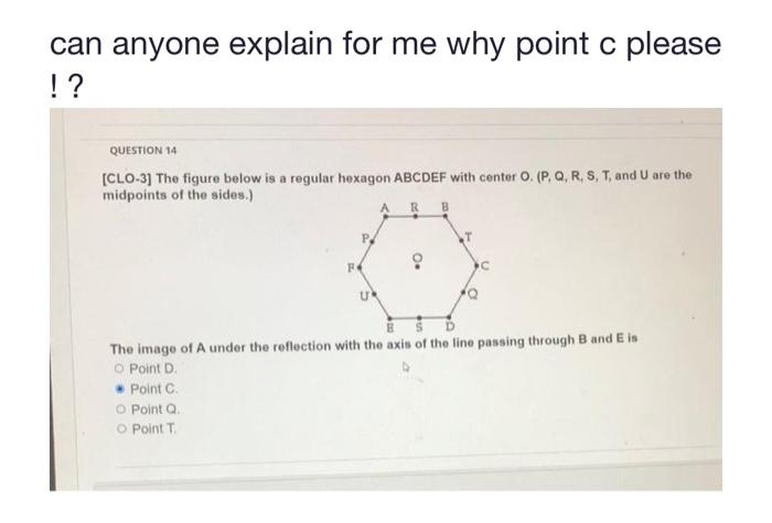 Solved can anyone explain for me why point c please QUESTION | Chegg.com