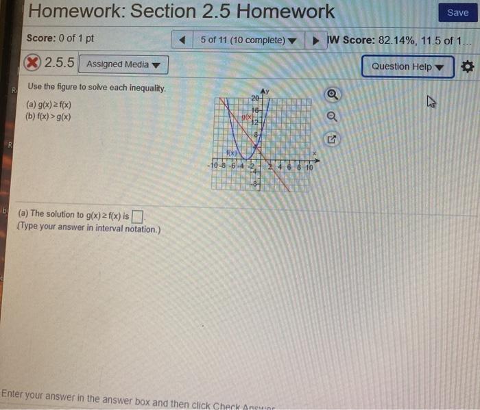 Solved Homework: Section 2.5 Homework Save Score: 0 of 1 pt | Chegg.com