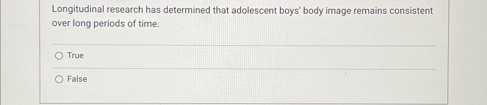 Solved Longitudinal research has determined that adolescent | Chegg.com