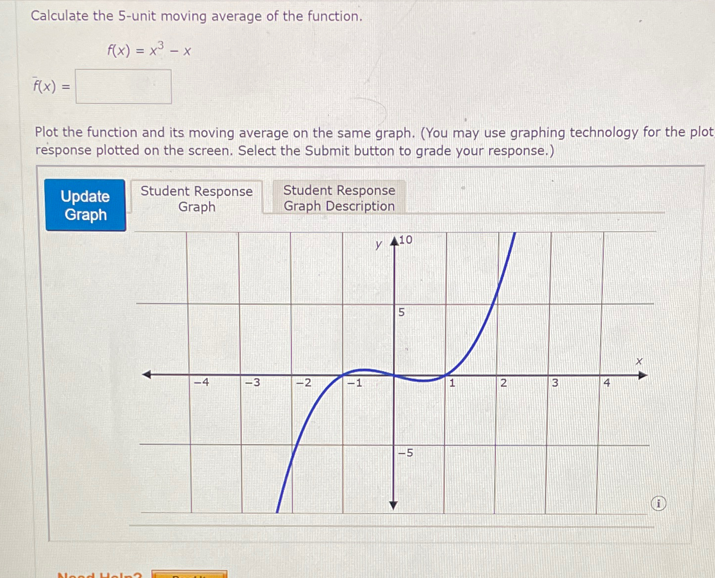 Solved Calculate the 5-unit moving average of the | Chegg.com