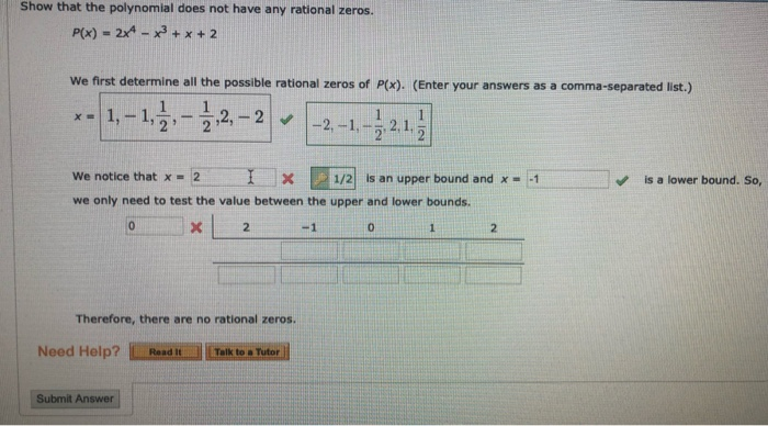 Solved Show that the polynomial does not have any rational | Chegg.com
