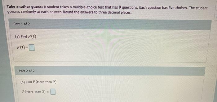 Solved Take another guess: A student takes a multiple-choice | Chegg.com Solved Take another guess: A student takes a multiple-choice | Chegg.com