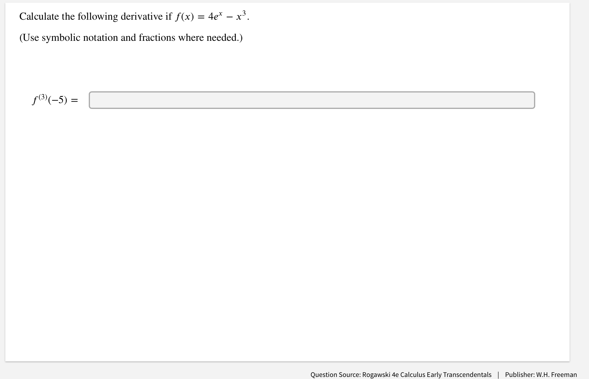 Solved Calculate the following derivative if | Chegg.com