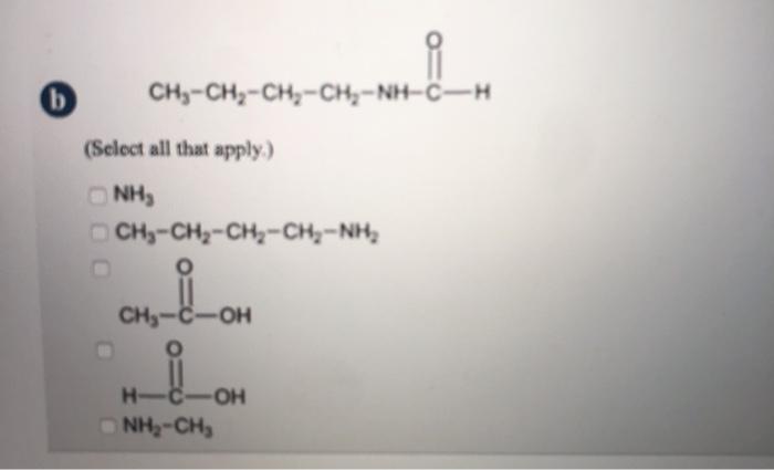 Solved C-OH b -C-0-N-CH2-CH3 CH2 CH3 -N-CH2-CH, CH2 CH, | Chegg.com