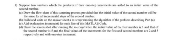 Solved 1) Suppose two numbers which the products of their | Chegg.com