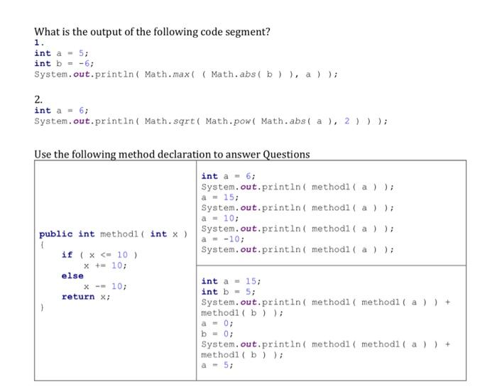 Solved Write a java program to display the following output | Chegg.com