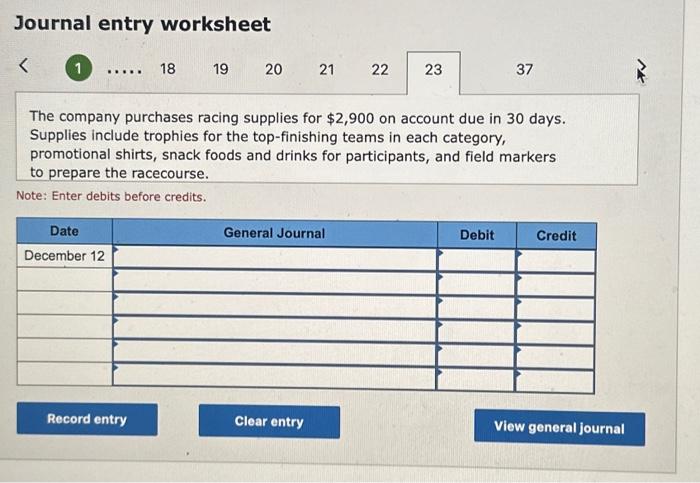 Solved Journal entry worksheet (1) …20212223 The company | Chegg.com