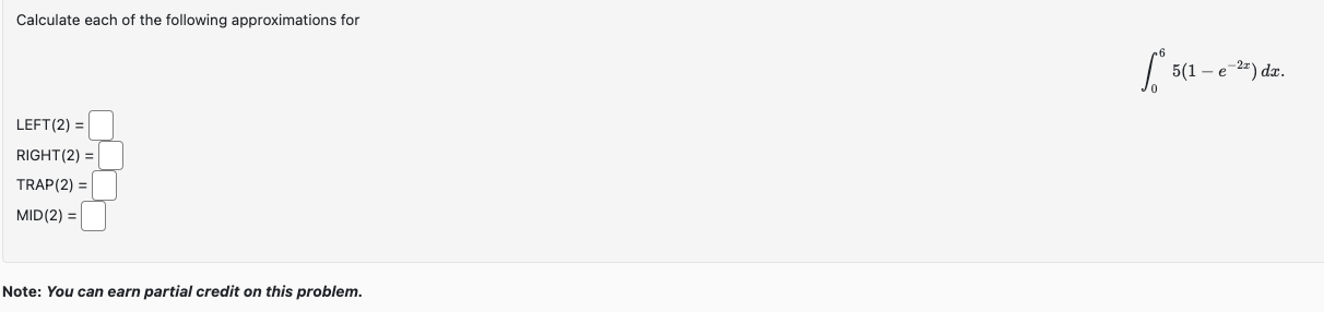 Solved Calculate each of the following approximations | Chegg.com