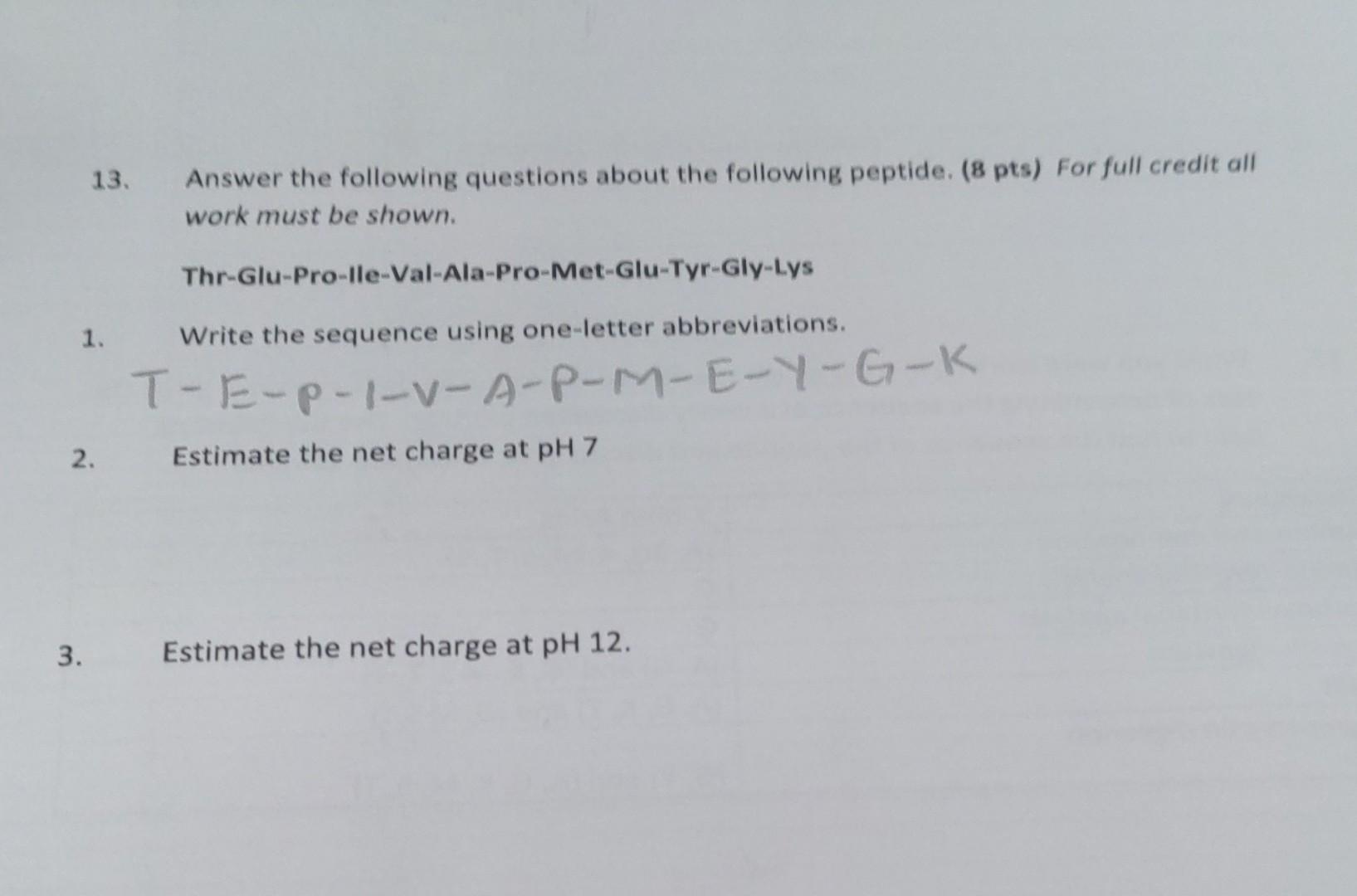 Solved 13. Answer the following questions about the | Chegg.com