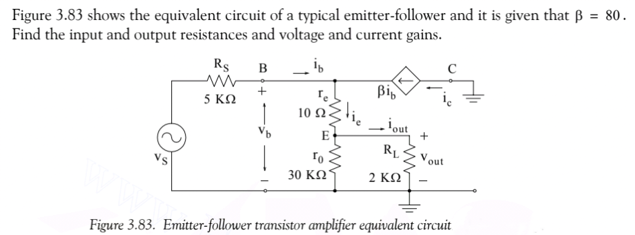 Solved Determine the input and output resistances and | Chegg.com