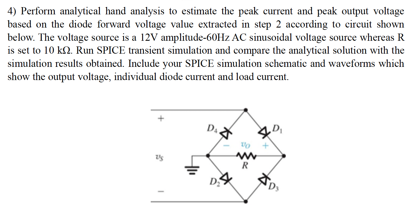 Solved the diode forward voltage (from step 2) ﻿is | Chegg.com