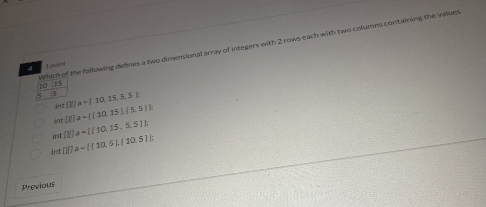 Solved 41 pointwhich Of The Following Defines A Two